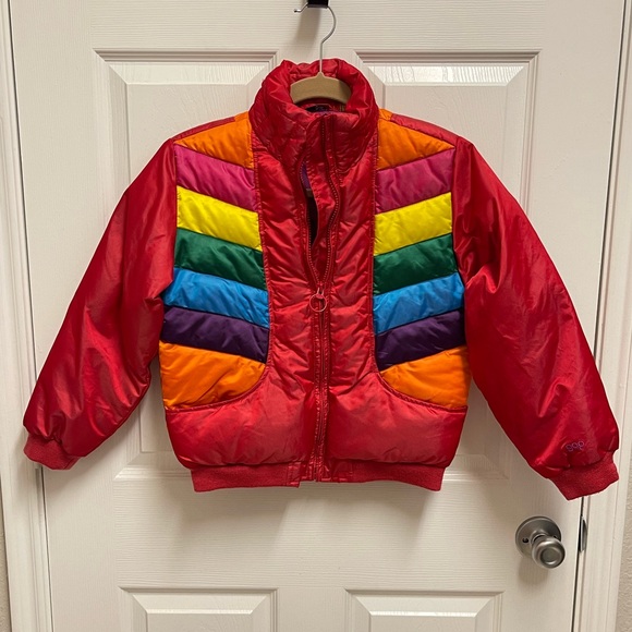 GAP | Jackets & Coats | Vintage Gap Rainbow Puffer Jacket | Poshmark